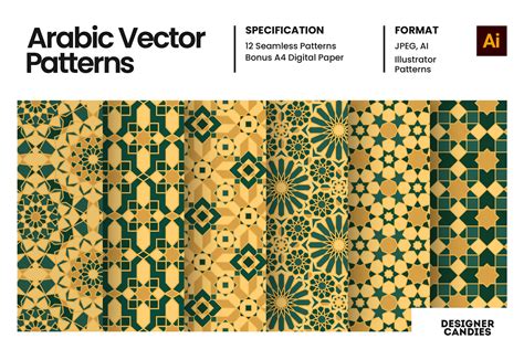 Arabic Patterns Jpeg Ai Designercandies