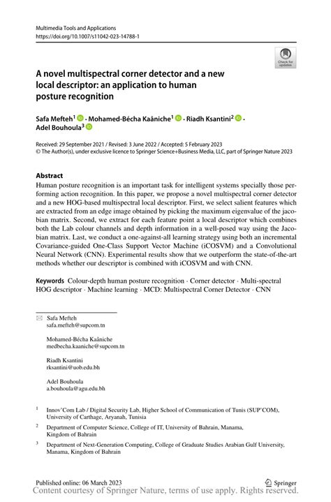 a novel multispectral corner detector and a new local descriptor an