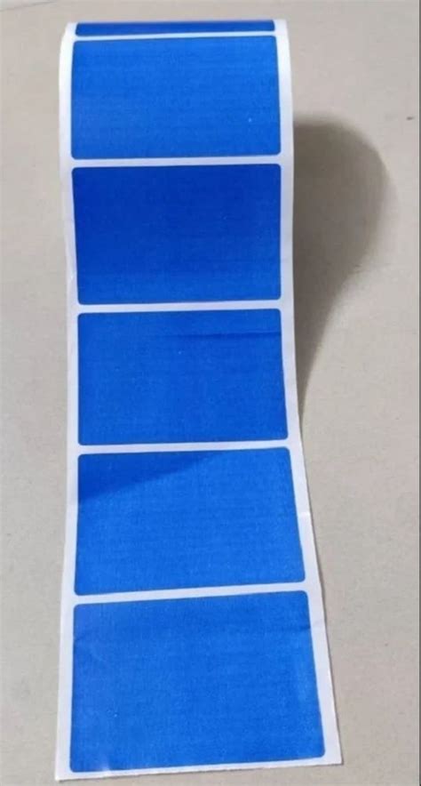 130 Gsm Blue Paper Barcode Label At ₹ 160roll Paper Labels In Vasai