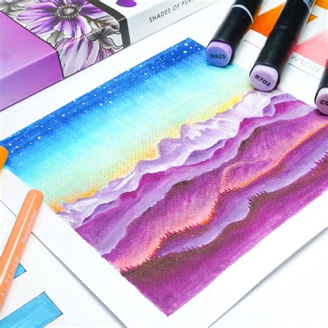 Artist Alcohol Markers Shades Of Purple Set Altenew