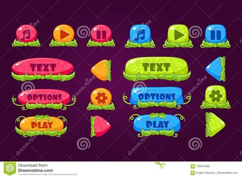 game pause vector graphical user interface ui gui for 2d video games