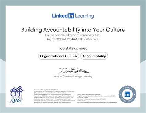sam rozenberg cpp on linkedin certificate of completion