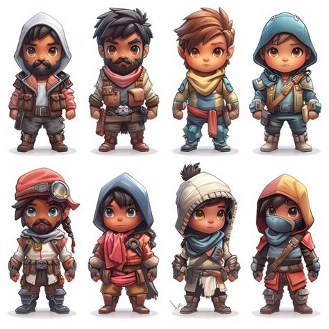 Game Characters Tiny Style Premium Ai Generated Image