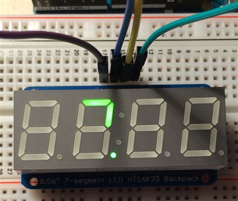 Unable To Get A 7 Segment Led Display Working With An I2c Backpack