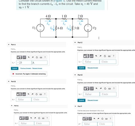 Solved Consider The Circuit Shown In Figure 1 Use The