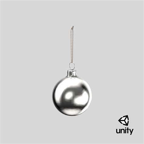 크리스마스 볼 실버 매트 3d 모델 29 Max Usdz Fbx C4d Unitypackage Upk Ma Obj Gltf Usd Free3d