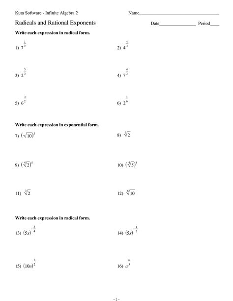 Solution 2 2 Rational Exponents Worksheet 1 Questions Answers Copy Studypool Solution 2 2 Rational Exponents Worksheet 1 Questions Answers Copy Studypool
