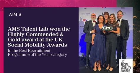 Clare Gower On Linkedin Ams Talent Lab Wins At The Uk Social Mobility