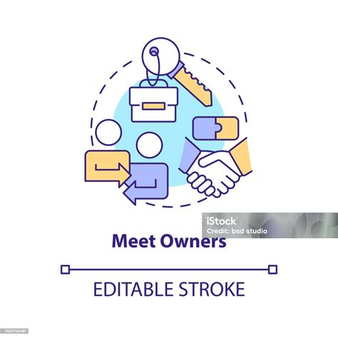 Meet Owners Concept Icon Stock Illustration Download Image Now Abstract Business Business