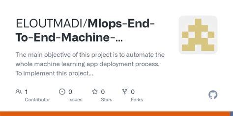 Github Eloutmadimlops End To End Machine Learning Pipeline Ci Cd The Main Objective Of This