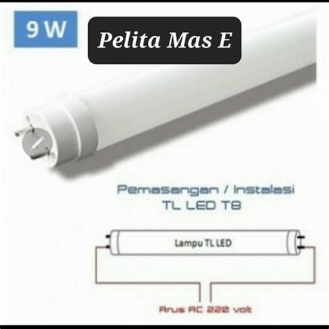 Jual LAMPU TL LED T WATT CM LAMPU NEON LED T W TUBE Putih Merk Ecova Jakarta Pusat