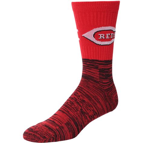 Mens Cincinnati Reds Block Crew Sock