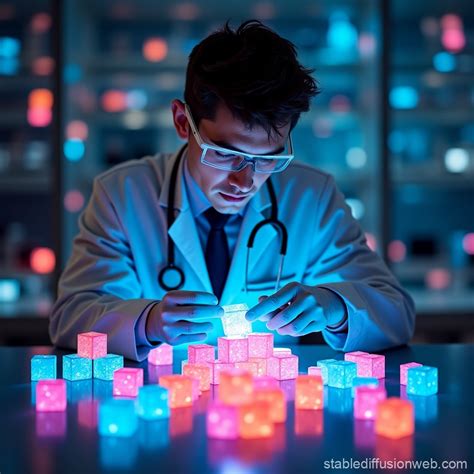 Sprite Cubes And Scientist Stable Diffusion Online