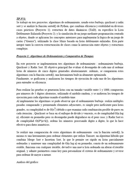 Informe Algoritmos Pdf Programación De Computadoras Algoritmos Y