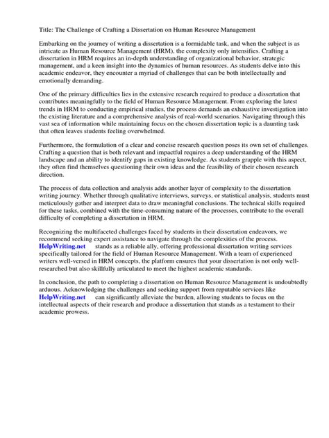 Dissertation Title On Human Resource Management Pdf Human Resource Management Motivation
