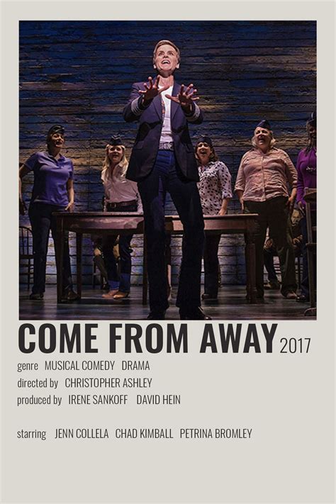 Captivating Come From Away Poster Dear Evan Hansen Minimalist Poster