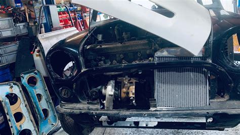 Classic Mini Engine Swap Glanza Build Fitting A Bonnet Catch Youtube
