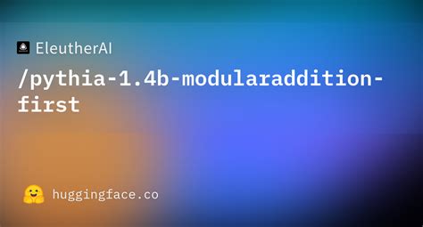 Eleutherai Pythia 1 4b Modularaddition First At Main
