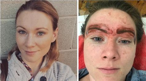 Permanent Makeup Eyebrows Gone Wrong Saubhaya Makeup