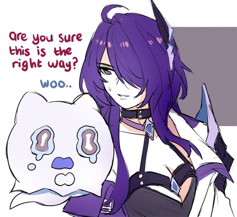 Acheron And Wubbaboo Honkai And 1 More Drawn By Eclair Lleacre