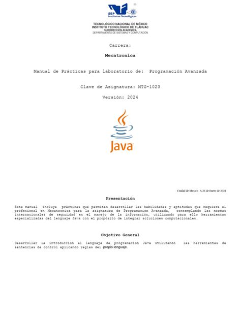 manual de programacion en java pdf lenguaje de programación java
