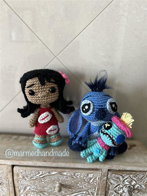 Lilo Stitch And Scrump R Amigurumi