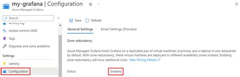 How To Enable Zone Redundancy In Azure Managed Grafana Azure Docs