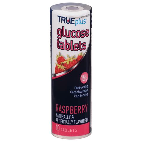 True Plus Glucose Tablets 15 G Raspberry 10 Each Delivery Or Pickup Near Me Instacart