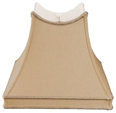 Curved Top Square Bell Bottom Gallery Designer Lampshade 7x14x13 Traditional Lamp Shades