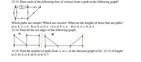 solved 12 13 ﻿does each of the following lists of vertices