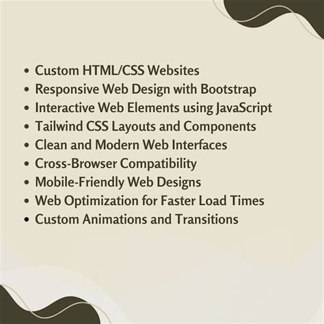 develop a responsive frontend with html css javascript and tailwind