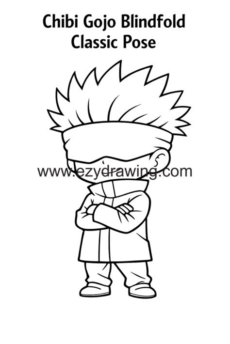 13 Easy Cute Gojo Drawing Ideas For Beginners