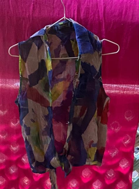 Printed Blouse Chaleko Womens Fashion Tops Blouses On Carousell