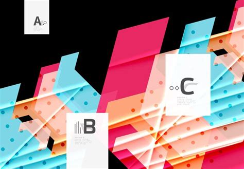 Premium Vector Vector Abstract Geometrical Shapes Background With