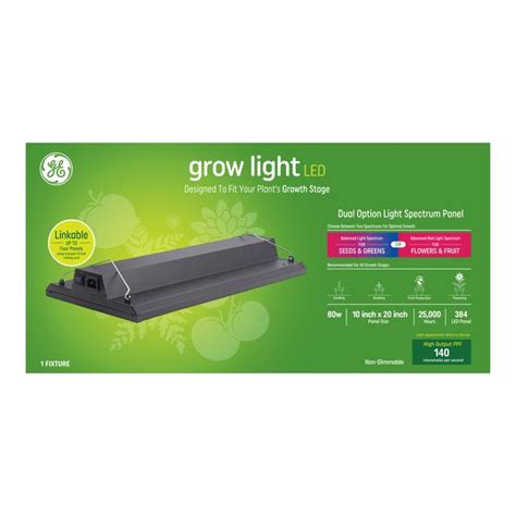 Ge Grow Light For Plants Led Dual Option Light Spectrum Panel Fixture