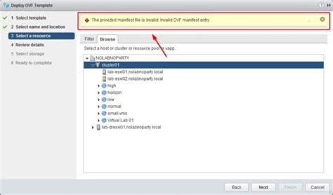 Vmware Fix Invalid Ovf Manifest Entry Error • Nolabnoparty