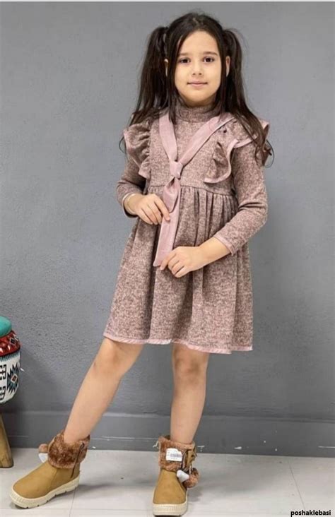 مدل پیراهن پیله دار بچه گانه