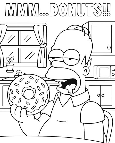 30 Free Printable Donut Coloring Pages