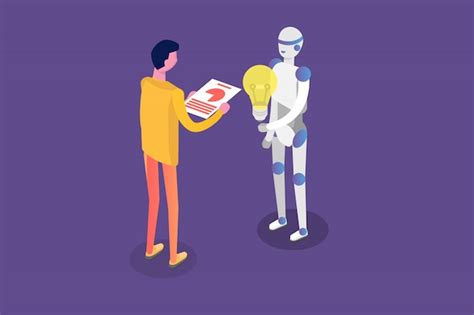 Premium Vector Online Virtual Assistant Chat Bot Isometric Concept