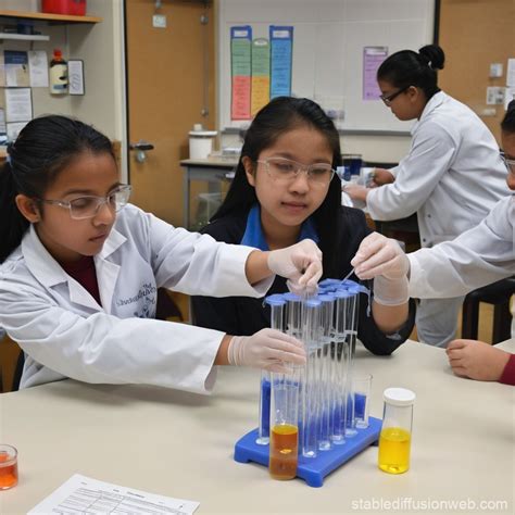 Dna Extraction Experiment In A College Setting Stable Diffusion Online