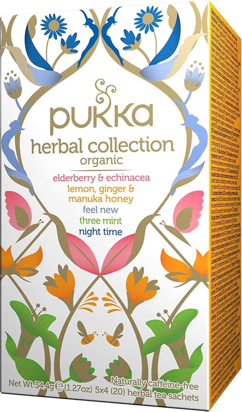 Pukka Herbal Tea Collection Pack 20 Sachets 344g Uk Grocery