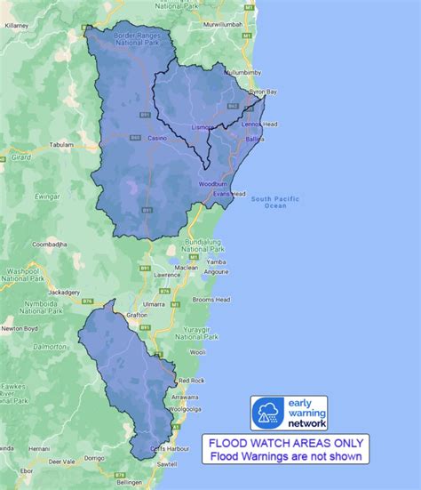 Nsw Flood Watch Parts Of The Northern Rivers Au Alert