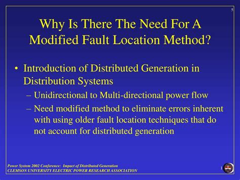 ppt fault location in distribution feeders containing distributed