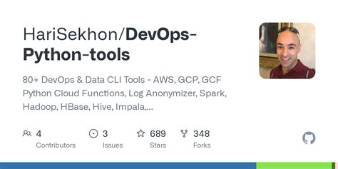 GitHub HariSekhon DevOps Python Tools 80 DevOps Data CLI Tools AWS GCP GCF Python