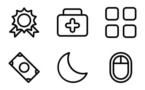 Interface V2 Icon Pack Black Outline 49 Svg Icons