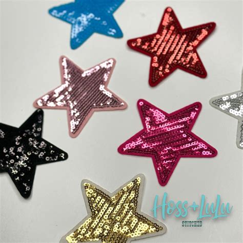 Sequin Star Patch 3” Sequin Star Iron On Patch Diy Patch Etsy