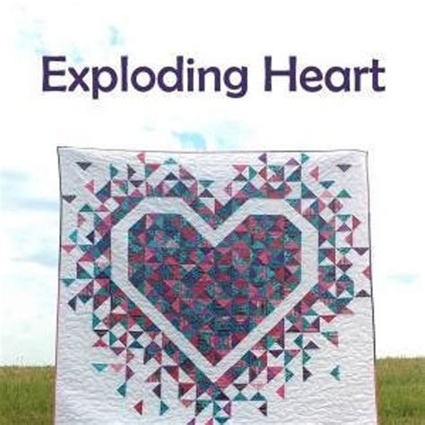 Exploding Heart Quilt Pattern Etsy