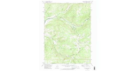 1972 Map Of Soapstone Basin Wasatch County Ut — High Res 1974 Print