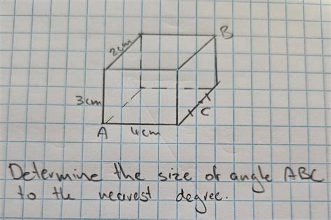 Solved Determine The Size Of Angle A B C To The Chegg Com