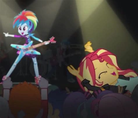 Mlp Rainbow Dash And Sunset Shimmer Sunset Shimmer Rainbow Dash